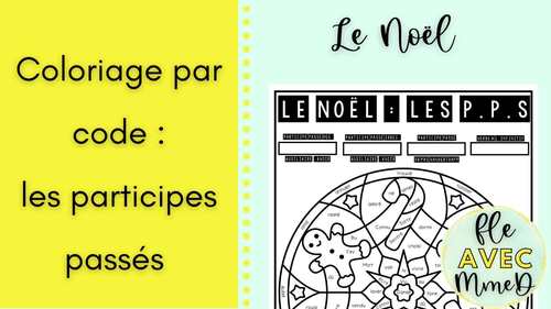 French Christmas Colour by Code - French Christmas Activities by FLE ...