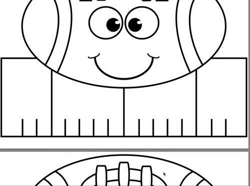 The Big Game Craft Football Headband Super Football Bowl Craft Coloring ...