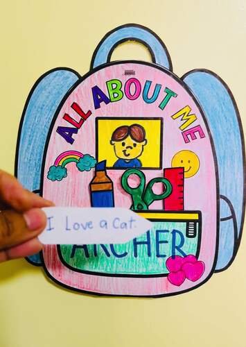 All About Me Backpack | Back to School Craft for Bulletin Board | TPT