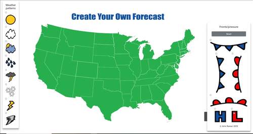 No Prep Weather Map by NO PREP WEATHER | TPT