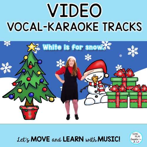 Christmas Song: “Red, Green and White” Literacy & Movement, Circle Time