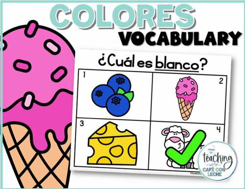 Colors Vocabulary Review Presentation Spanish - Power Point, Google ...