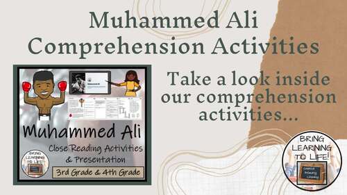 Muhammad Ali Close Reading Passage & Comprehension Activities | 3rd–4th ...