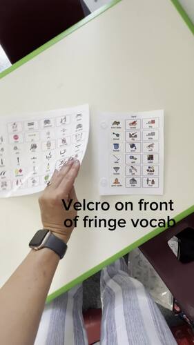 School Day Activities Fringe Vocabulary by Every Voice Counts SLP