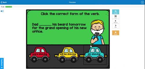 $$DOLLARDEAL$$ 20 PROGRESSIVE VERB TENSES READ and CLICK BOOM Cards™