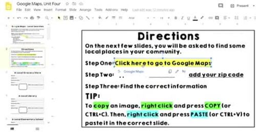 Life Skills Reading and Writing: Google Maps Finding Local Businesses ...