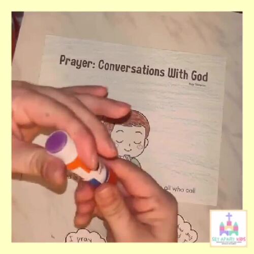 Prayer Conversation with God Activity| Psalm 145:18 Sunday School Craft ...
