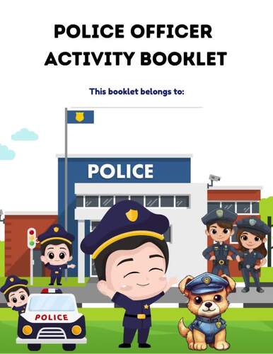 Police Officer Activity Booklet Printable | Community Helpers ...