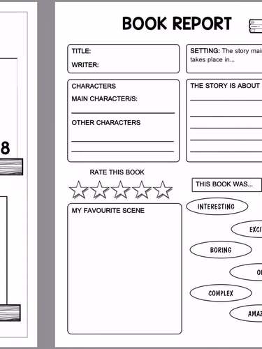 BOOK REPORTS- READING- ENGLISH by Ideas Clase abc | TPT