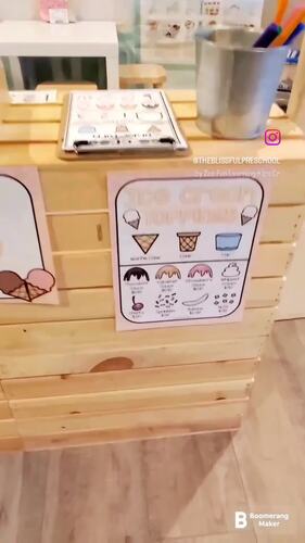 Ice Cream Shop Dramatic Play by The Blissful Preschool | TPT