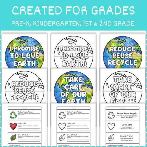 My Earth Day Promise Writing Craft | Kindergarten Activity 1st & 2nd Grade