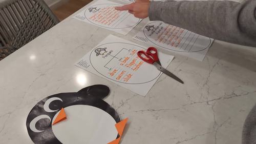 Winter Penguin Craft and Writing by Miss Alison | TpT