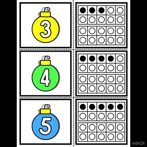 Christmas Ornament Number Matching Cards 0–20 | Kindergarten Math