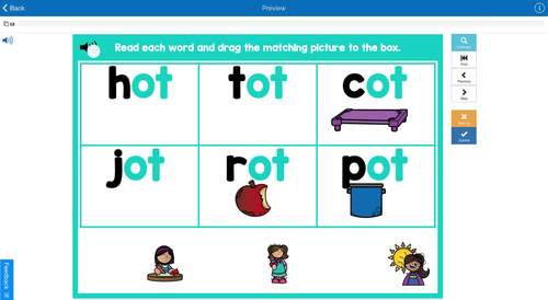 Ot Word Family Boom Cards™ by Freckled in Kinder | TPT