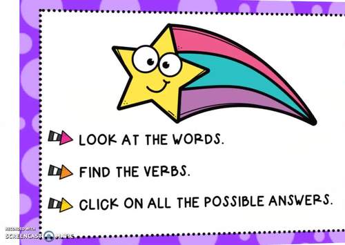 Simple Present Verbs Boom Cards™ Distance Learning Language by Creating ...