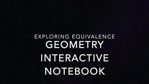 Montessori Geometry Triangle Rectangle Interactive Notebook Equivalence ...