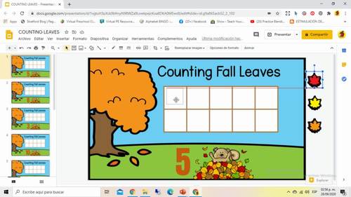 Counting Fall Leaves Numbers 1 to 10 Distance Learning | TPT