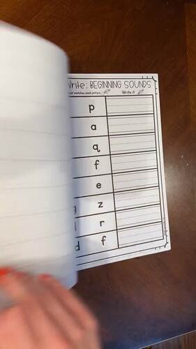 Beginning Sounds Color Write | BTS Letters Alphabet Kindergarten Phonics