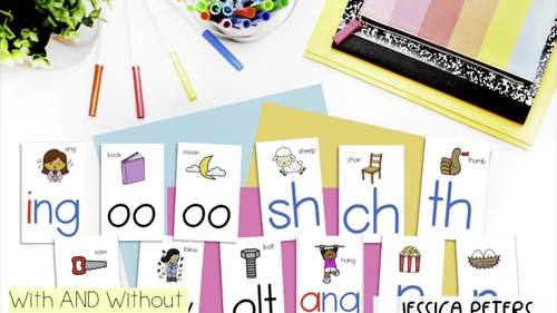 Sound Wall Display Cards for Phonics Drill and Reading Activities