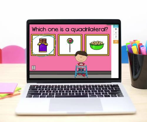 Quadrilaterals Identifying and Classifying Boom Cards Activity 3rd ...