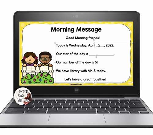 April Morning Meeting Slides | Interactive Virtual Classroom Calendar ...