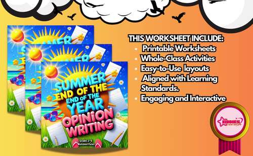 Summer Time End of the Year Opinion Prompt Writing May,June,July ...