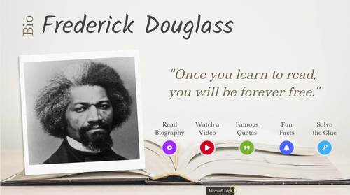 Frederick Douglass Biography Interactive Activity - Learning About ...