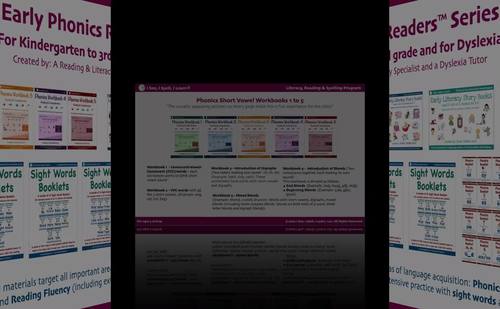 K-3 Early Phonics Readers Series - Sight Words & Phonics Booklets ...