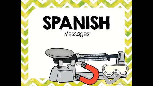 Thank You Cards Notes for Students Editable in English Spanish Science ...