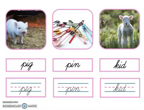 Short i Examples by Joy of Montessori | TPT