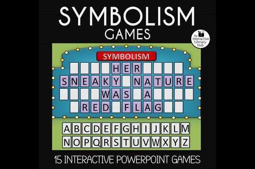 Symbolism Games - Examples of Symbolism in Sentences - 15 PowerPoint Games