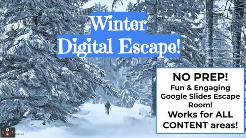 Winter Holiday Digital Escape Room Activity for Middle or High School