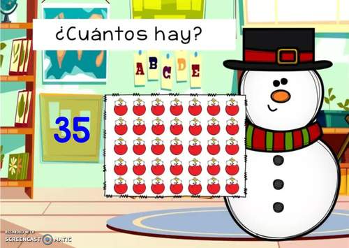 Contar hasta 50 Boom cards Spanish distance learning by Madame Soleil