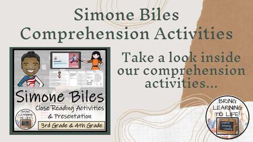 Simone Biles Close Reading Passage & Comprehension Activities | 3rd–4th ...