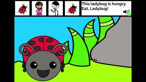Feed the Ladybug Speech Therapy Activity | WH Questions, AAC, Insects Theme