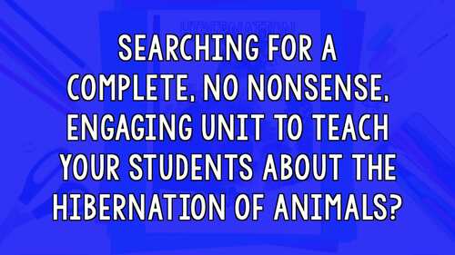 All About Hibernation, winter animals | Non-Fiction Literacy, Math, Science