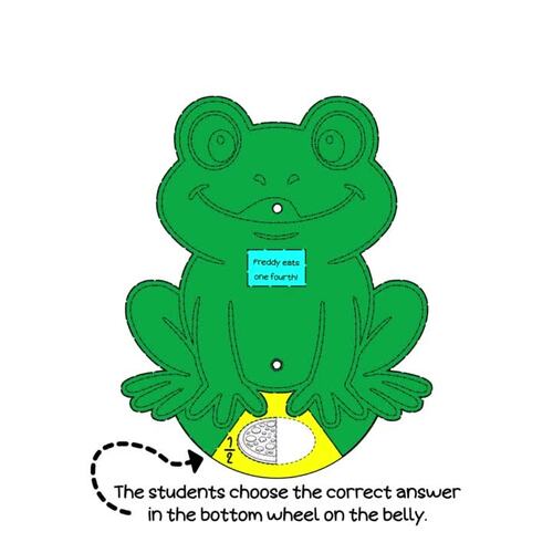 Froggy Fractions Spinner Wheels Differentiated Interactive Activity Pack