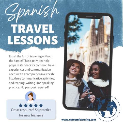 Bundle -SIX Spanish Travel Lessons - Train, Taxi, Hotel, Food ...