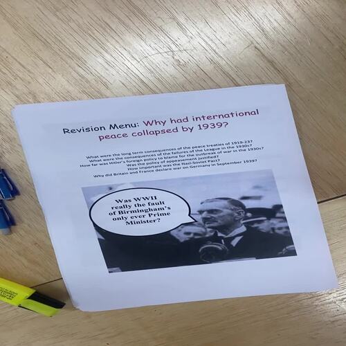 Collapse of Peace | Revision Menu | Grades 10–11 by Dan's History Highway