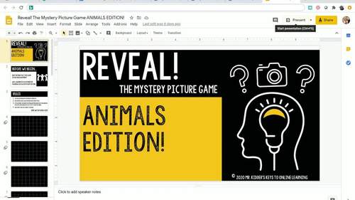 Reveal! The Mystery Picture Game ANIMALS EDITION! | TPT