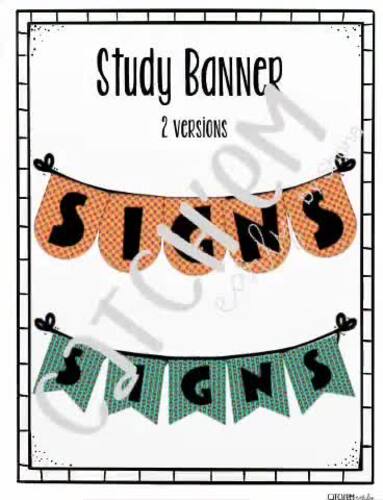 Sign Study Supplements Creative Curriculum Preschool w/ Math-ELA Activities