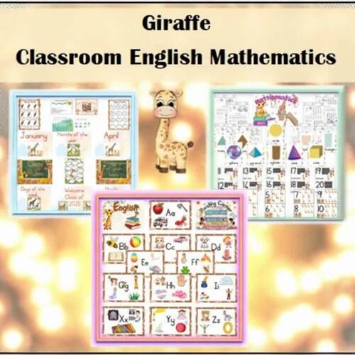 Giraffe Classroom Bundle: English, Classroom, Mathematics by Gizelle Geyer