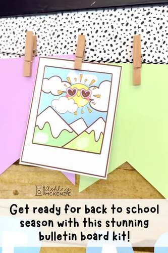 Pastel Travel Back to School Bulletin Board Pastel Classroom Door Decor