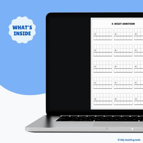 Blank Column Method Templates (Addition & Subtraction) by tidy teaching ...