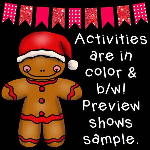The Gingerbread Man Loose at Christmas - Character Traits Activities