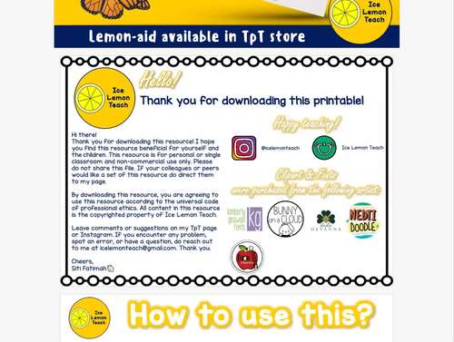 My Caterpillar Recording Booklet by Ice Lemon Teach | TPT