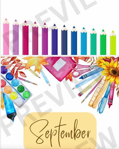 Binder Covers - Labeled by Month by Winslow's Workshop | TPT