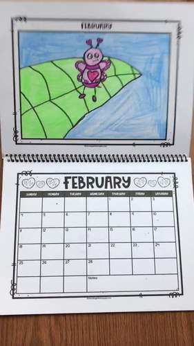 Directed Drawing Slides Editable Calendar 2021 by Teaching in the Tongass