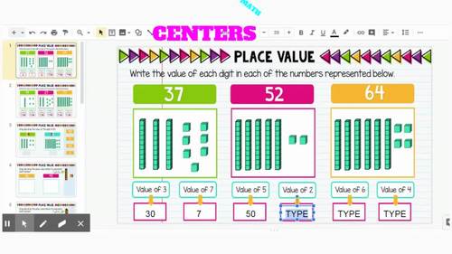 Digital Math Centers BUNDLE Grade 2 by Loving Math | TPT