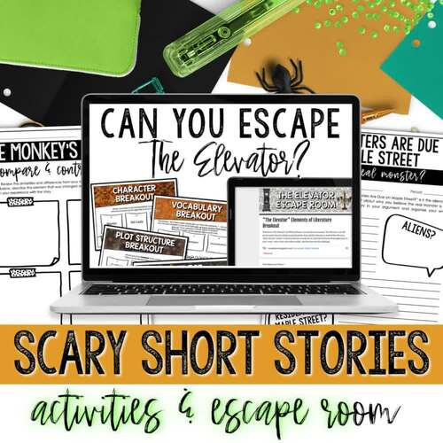 Scary Short Stories Unit - Horror Stories for Halloween in Middle ...